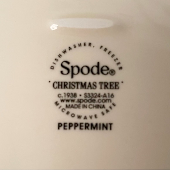 Spode | Holiday | 2 Inch Christmas Tree Spode Peppermint Dessert Tray ...